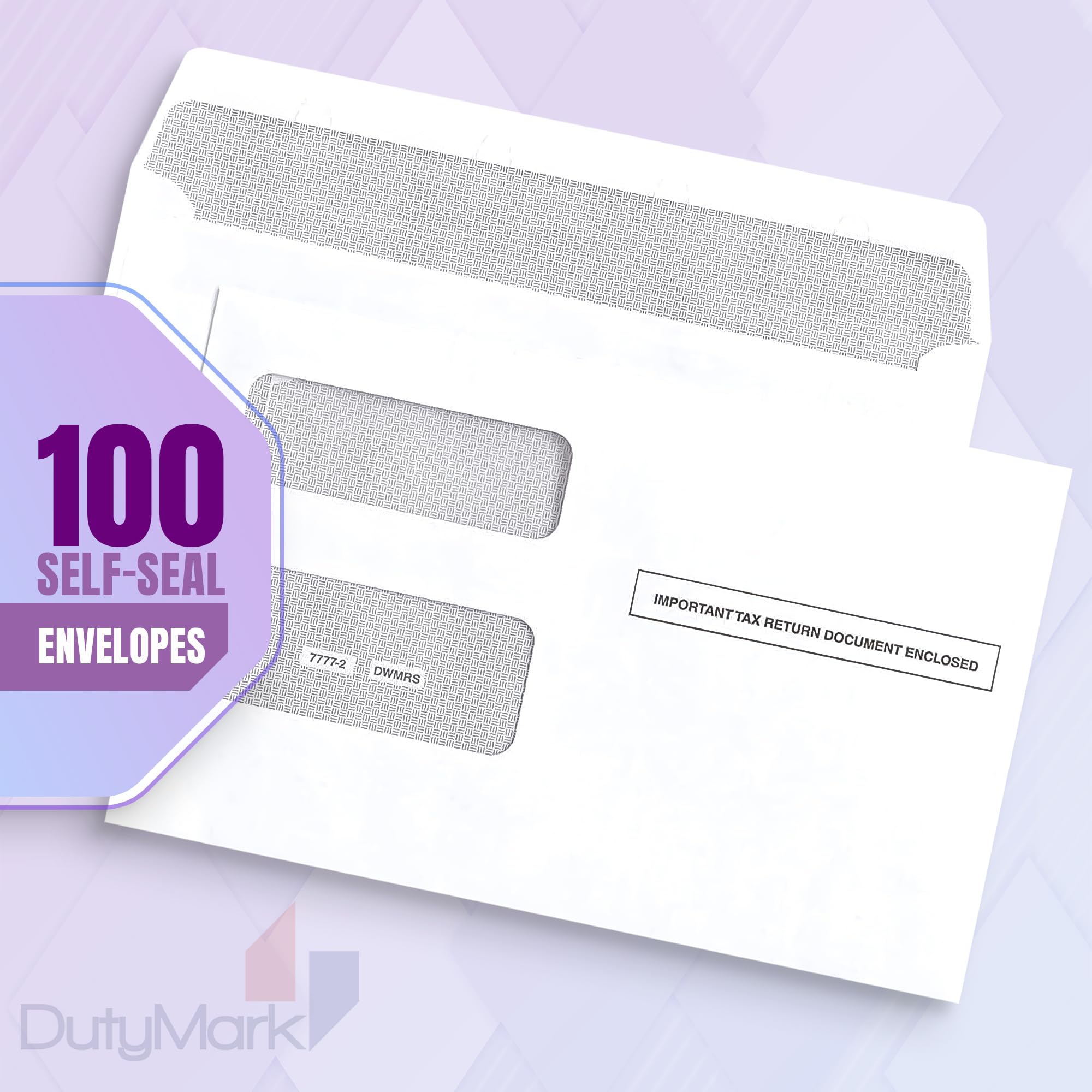 100 Tax Envelopes Self-Seal For 1099 MISC, 1099-R & DIV - INT, 1095 ...