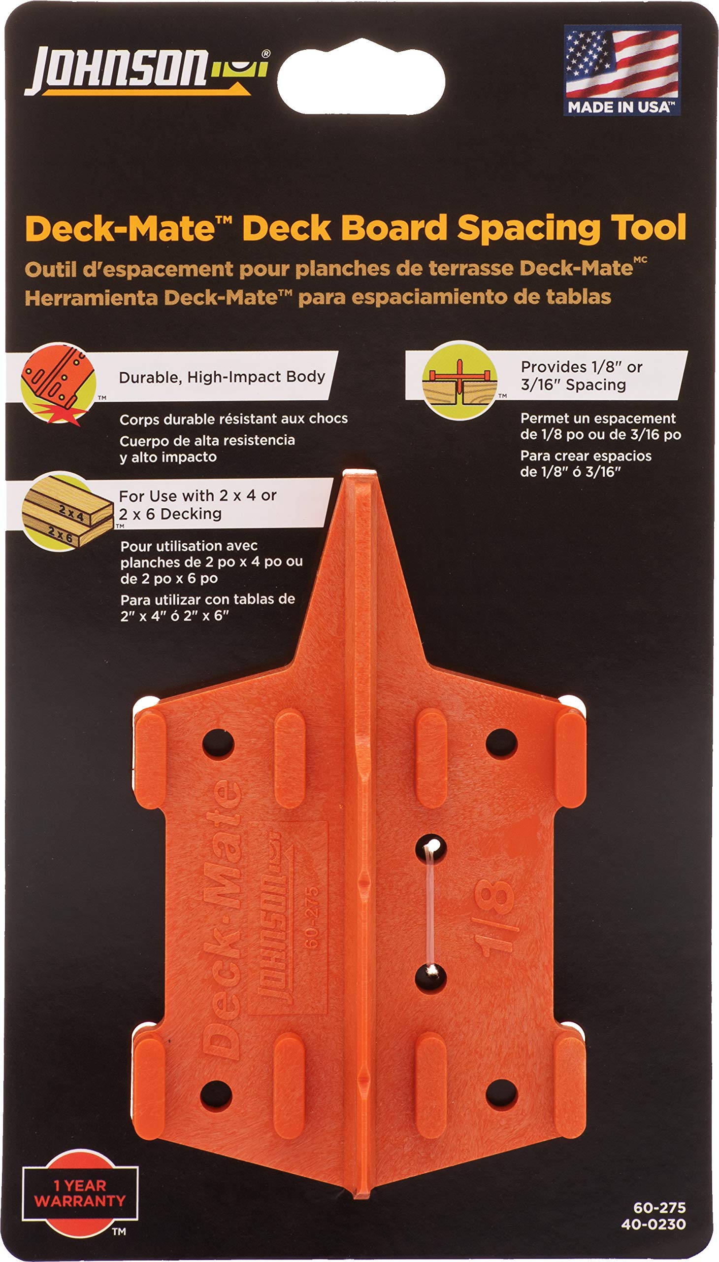Mua Level & Tool 60-275 Deck Mate, Deck Board Spacing Tool, Orange, 1 ...