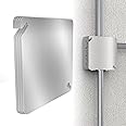 JUGGHOME 4 Pcs 4x4 Square Electrical Box Cover Plate, Metal Junction ...