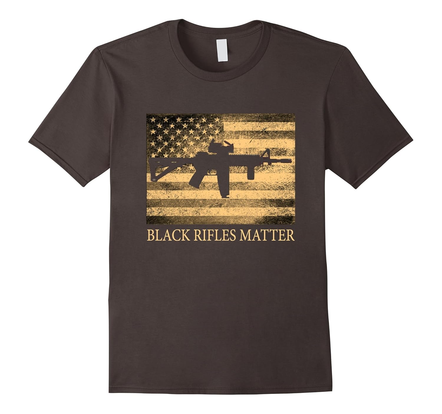 Black rifles matter American flag T-Shirt-CL – Colamaga