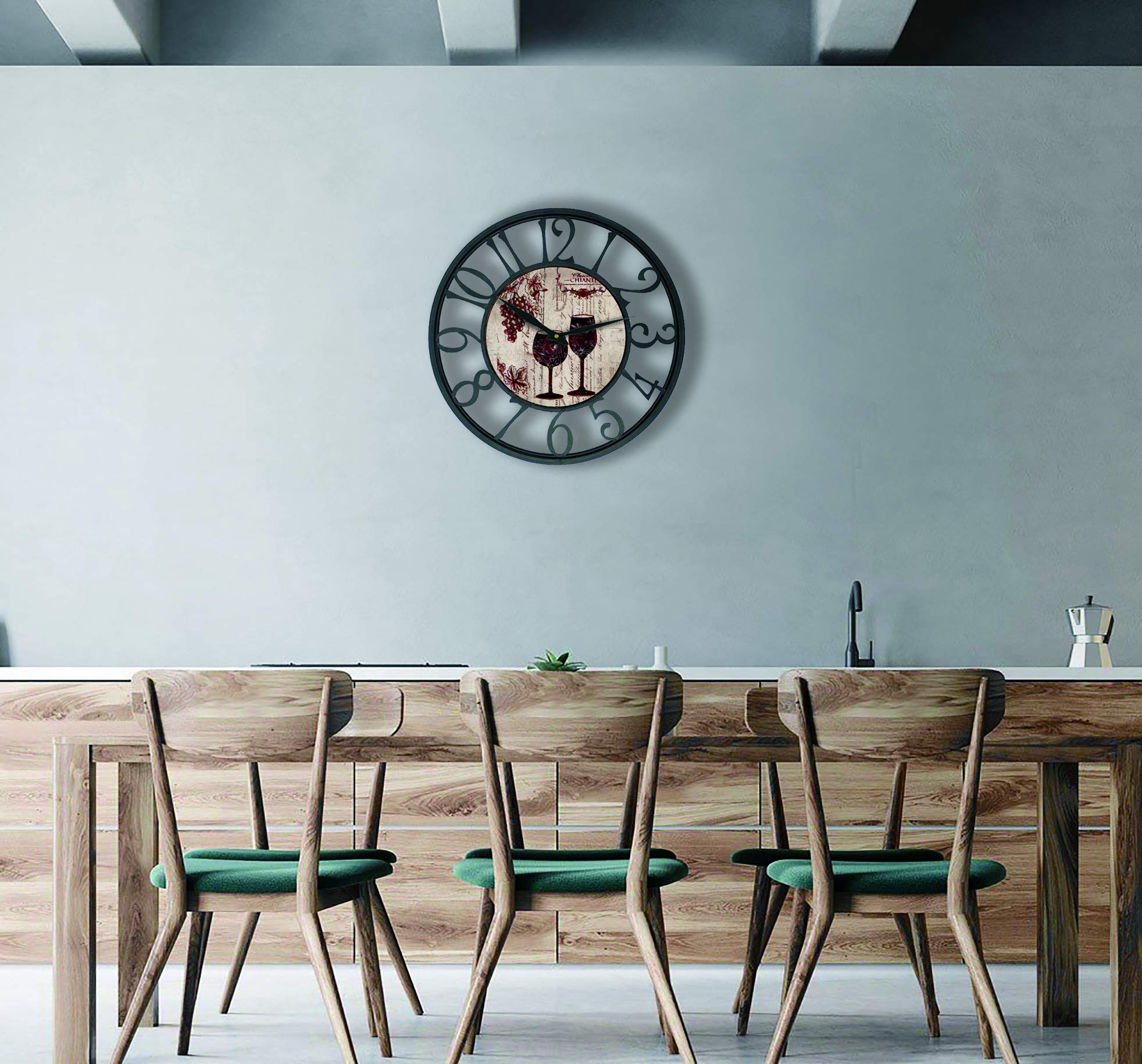 Mua Toright Kitchen Wall Clock Wine Chateau Wall Clock Chiant Wine ...