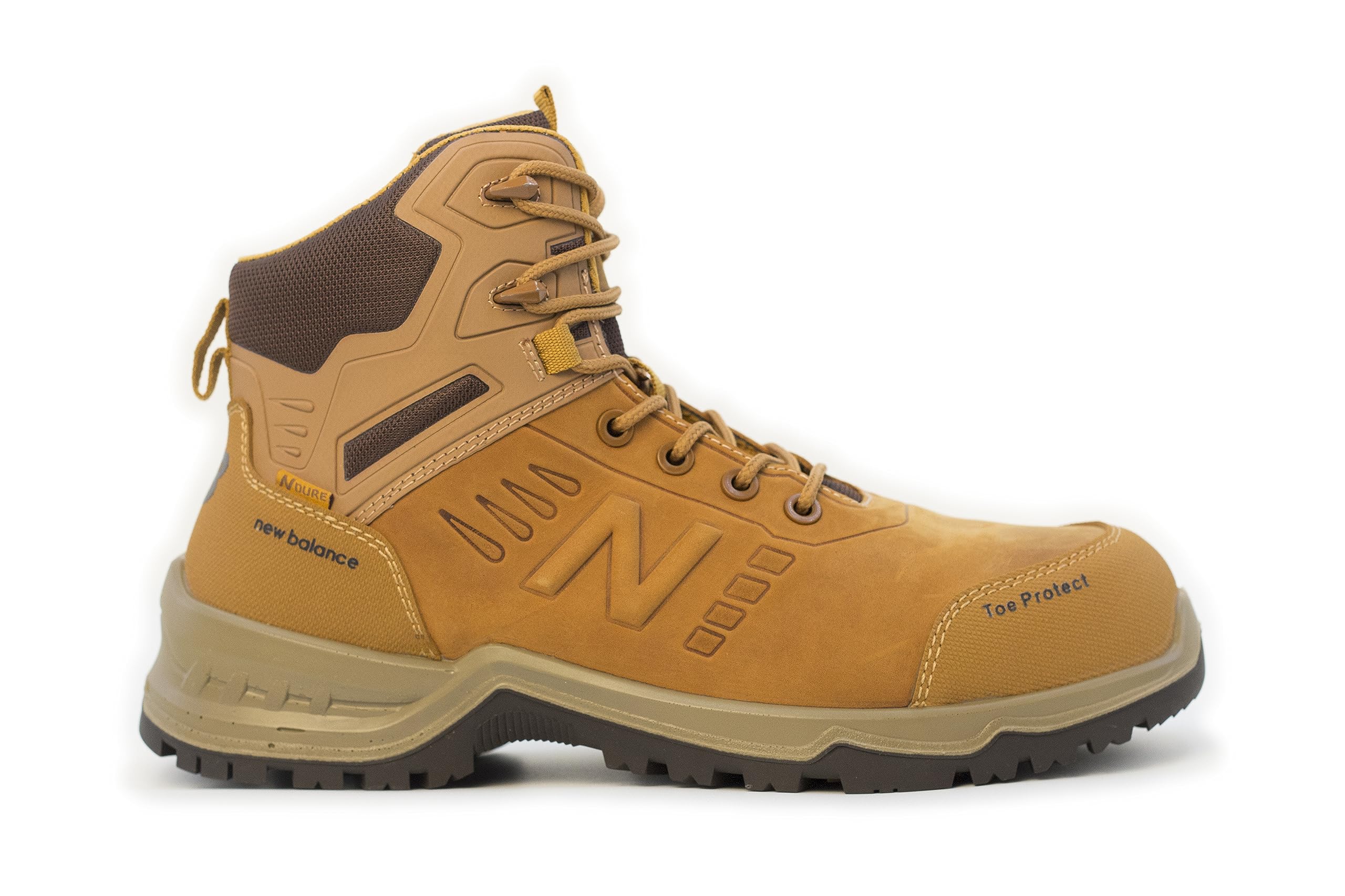 New Balance Men’s Contour Composite Toe Construction Boots, Wheat, Size ...
