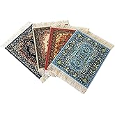 Amazon.com | Carpet Coasters, Set of 4 Turkish Rug Style Table Drink ...