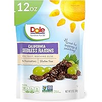Amazon.com: Dole California Seedless Raisins, Dried Fruit, Healthy ...