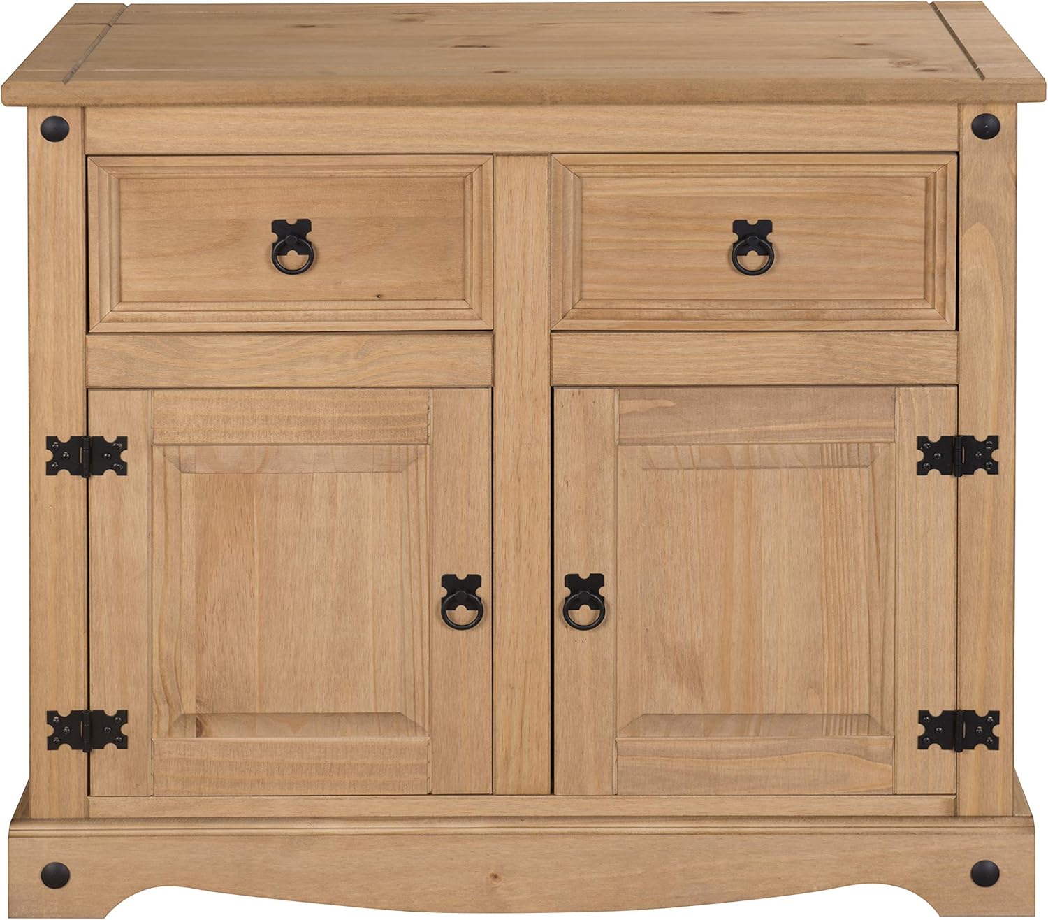 Corona Mexican Pine Large Sideboard | 2 Drawers & 2 Doors | Rustic ...