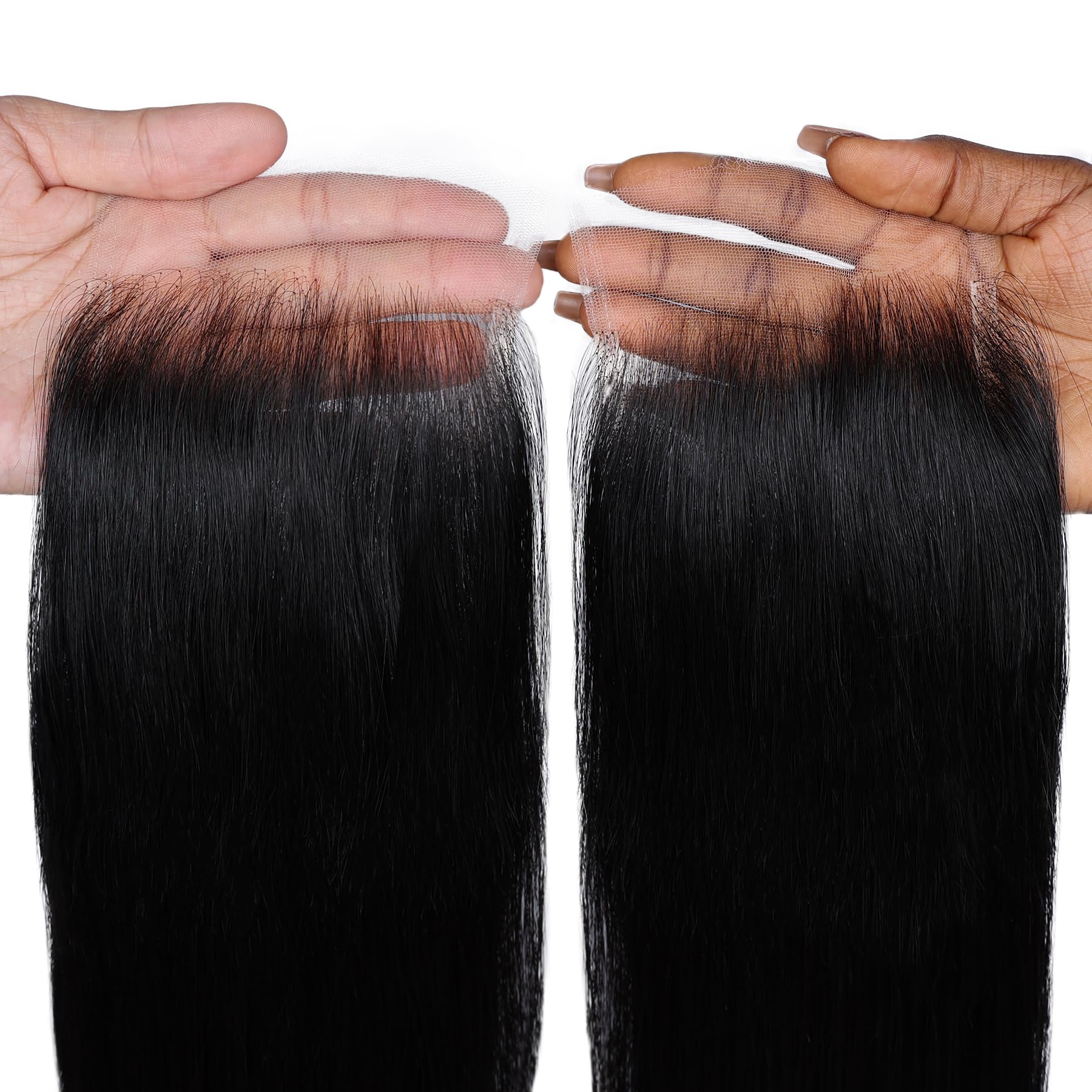 5x5 HD Lace Closure 22 Inch, SKINLIKE 0.095mm Ultra-thin Invisible Real ...