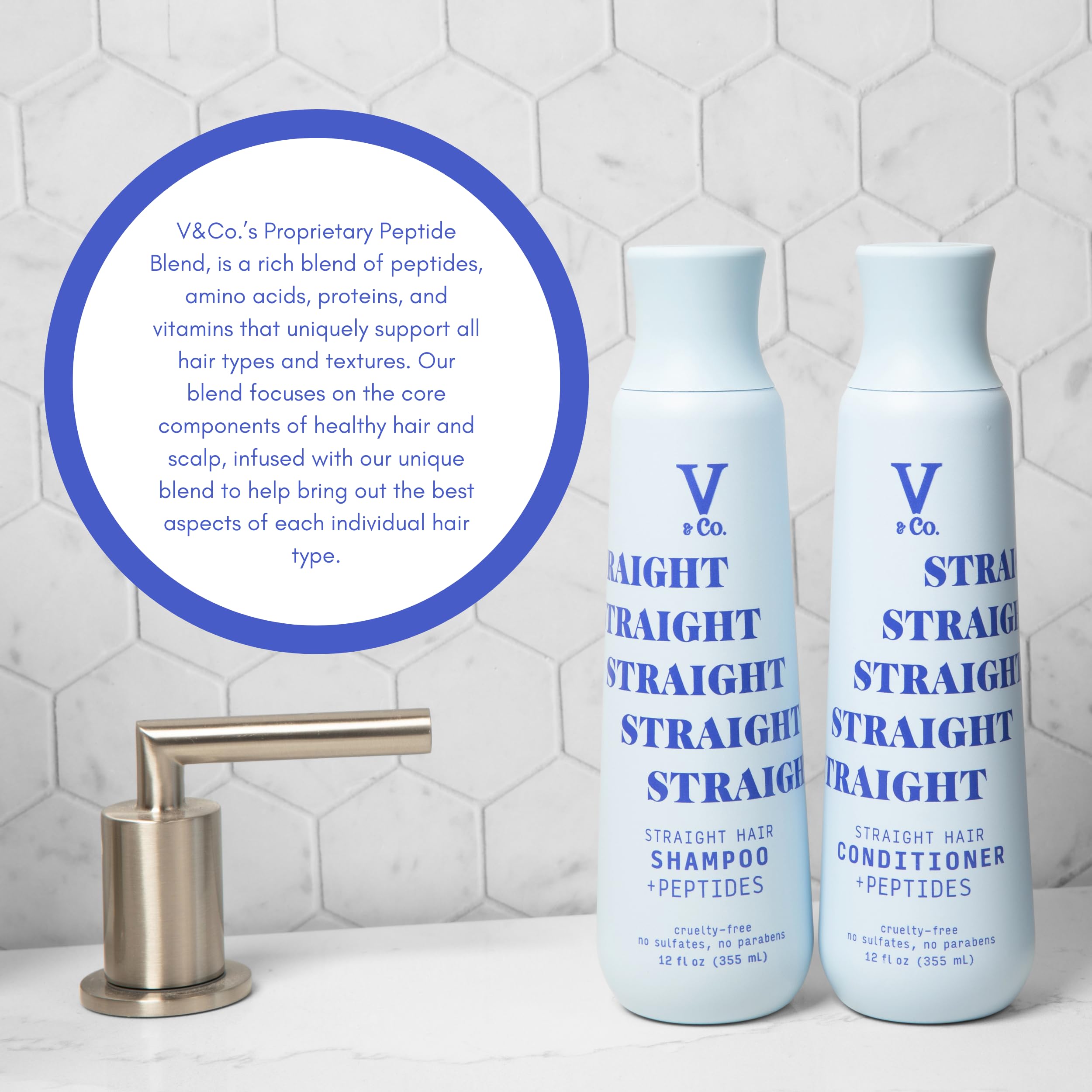 Mua Straight Hair Moisturizing Conditioner with Peptide Technology, 12 ...