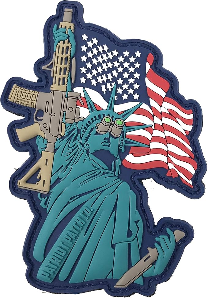 Amazon.com : Patriot Patch Co - Lady Liberty - Patch : Sports & Outdoors