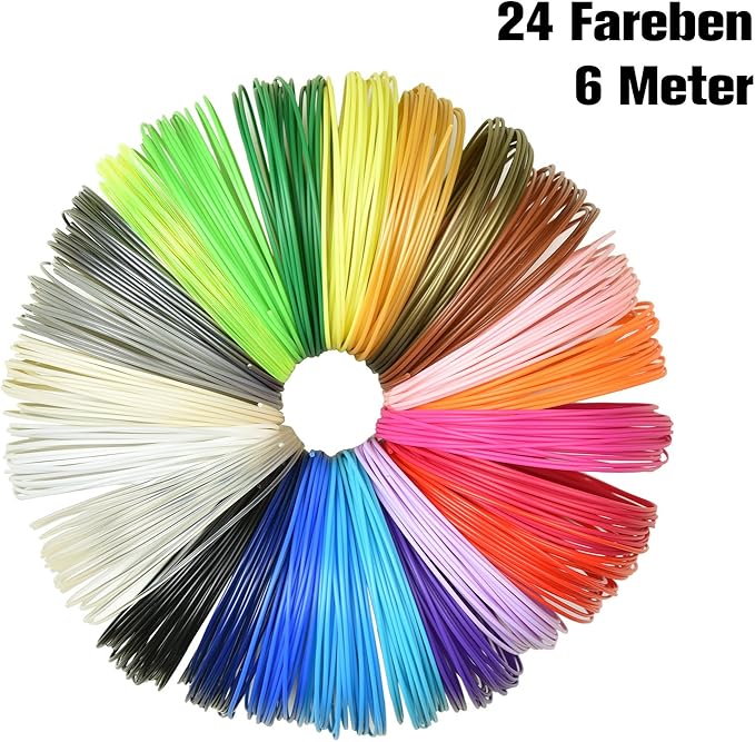 3D Stift Filament [ 24 Fareben; 6 Meter; 1.75MM ] |3D PrintFilament ...