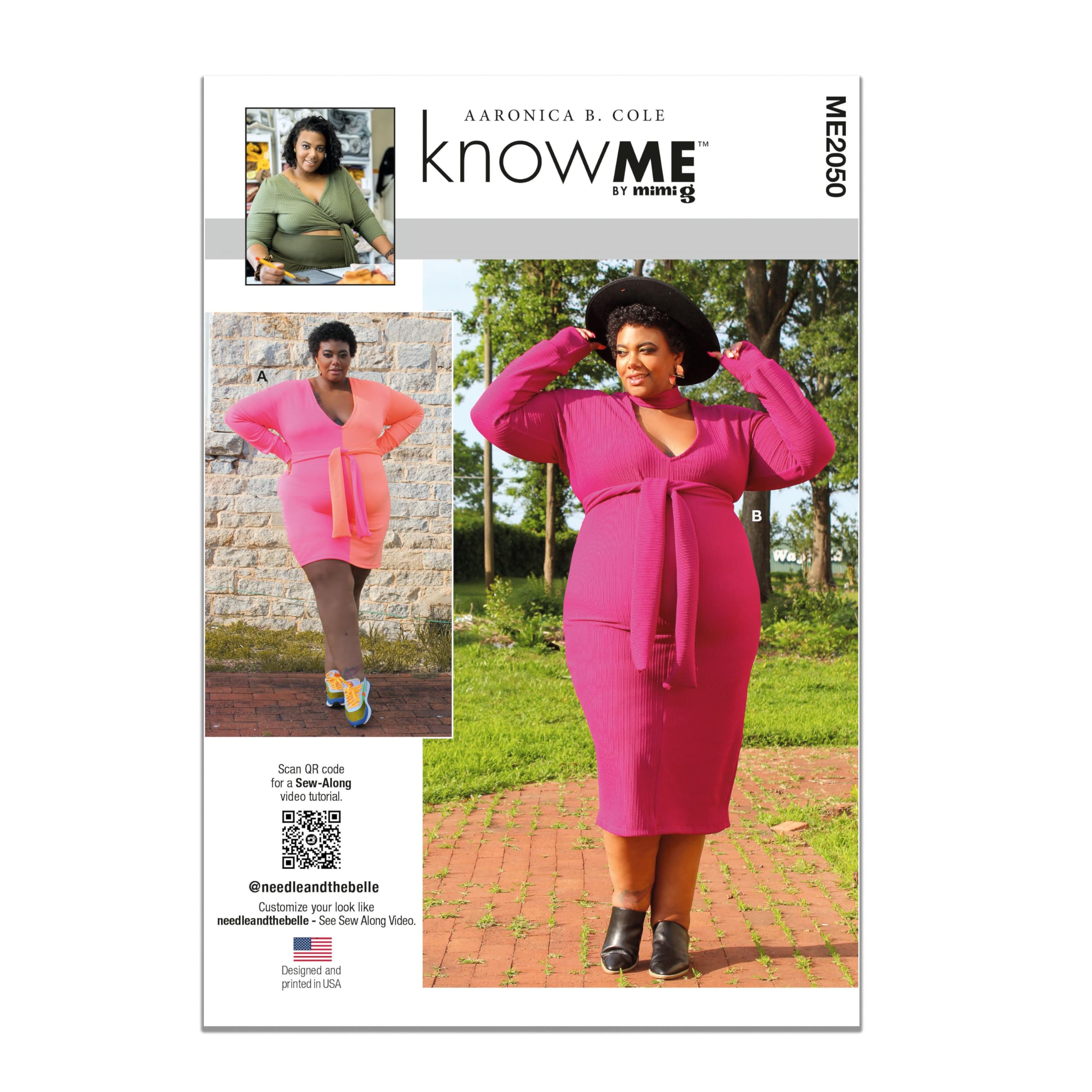 Know Me Misses' and Women's Knit Dress Sewing Pattern Packet, Sizes 10 ...
