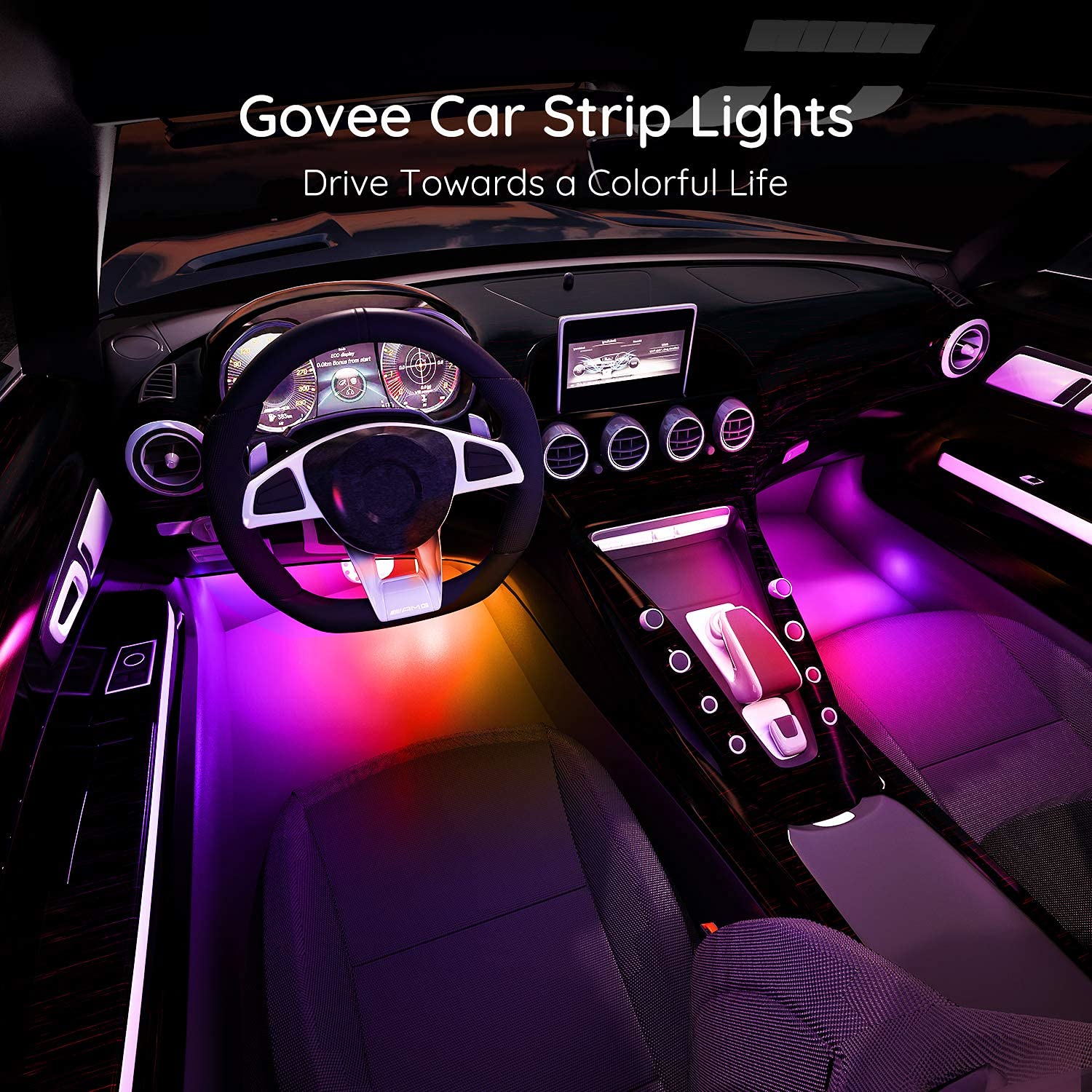 Mua Govee Interior RGBIC Car Lights with Smart App Control, LED Lights ...