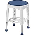 Amazon.com: Drive Medical Bath Stool With Padded Rotating Seat, White ...