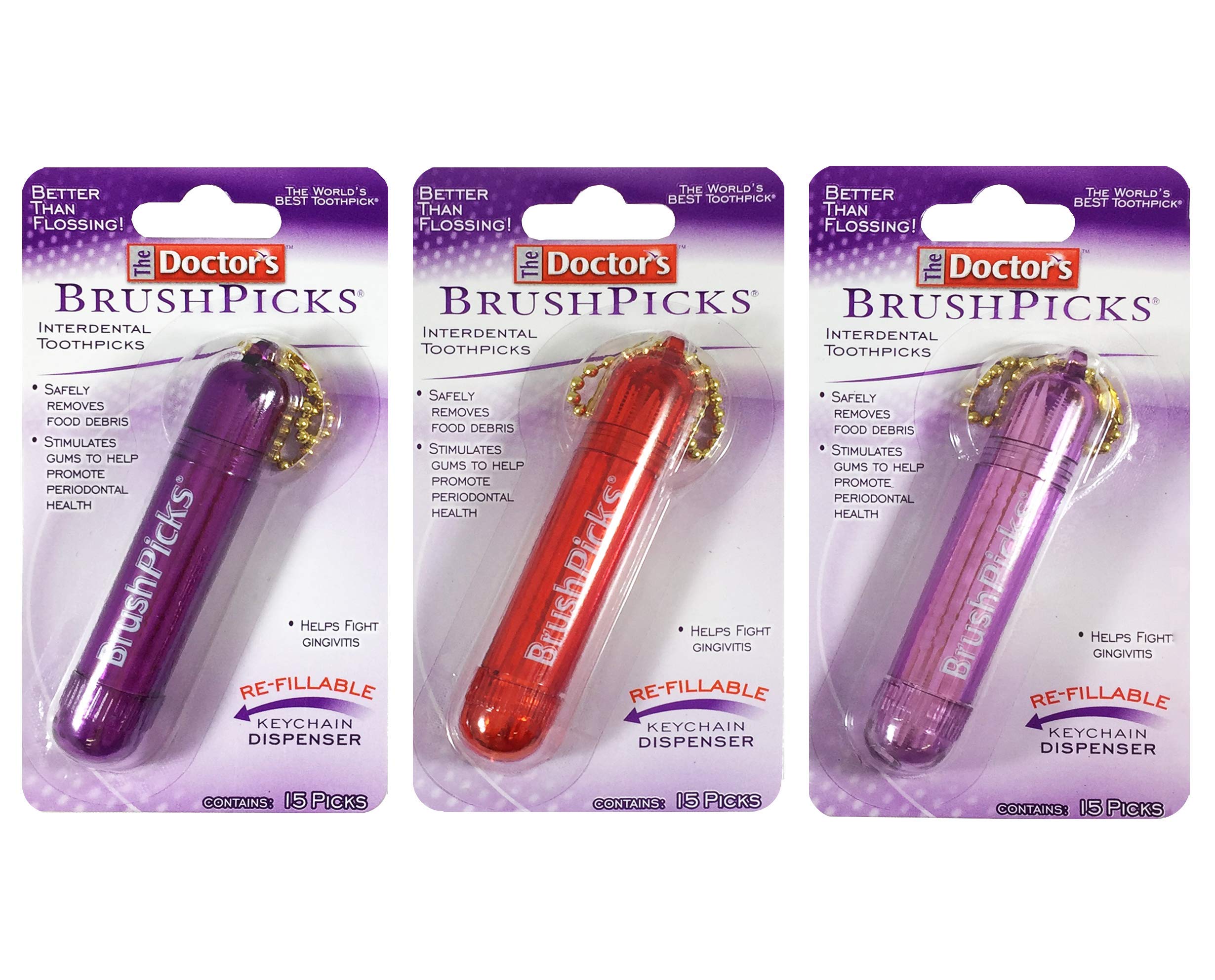 Amazon.com: The Doctor's Brushpicks Toothpicks 60 Pick's: Beauty