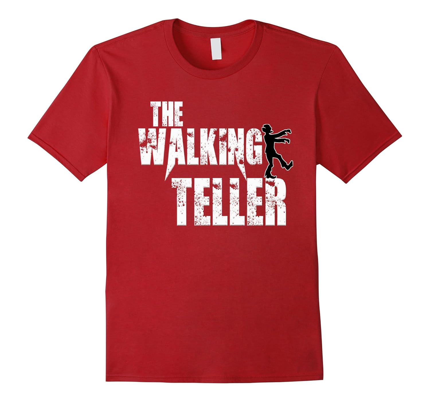 Teller Tshirt The Walking Cashier funny zombie tee shirt-TD – theteejob