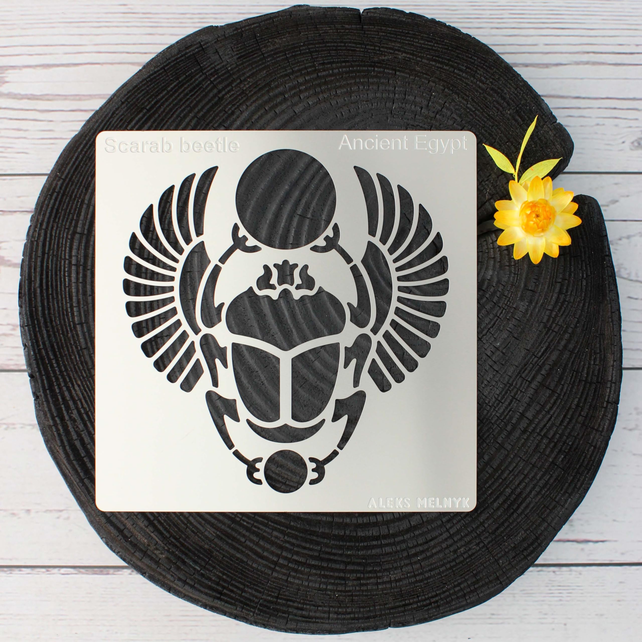 Mua Aleks Melnyk No.447 Metal Stencil, Ancient Egypt, Scarab Beetle ...
