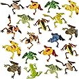 Amazon.com: 36 Pieces Plastic Frogs Toy Mini Vinyl Realistic Frog ...