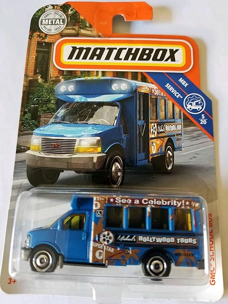 Amazon.com: Matchbox 2018 MBX Service 5/20 - GMC School Bus: Toys & Games