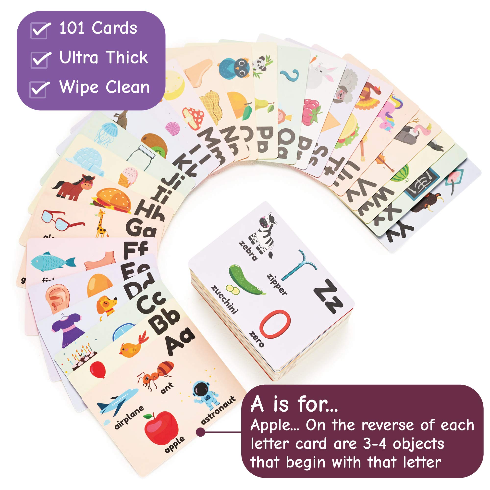 Mua Baby Learning Flash Cards For Toddlers 1-3 | Kids Letter Number ...