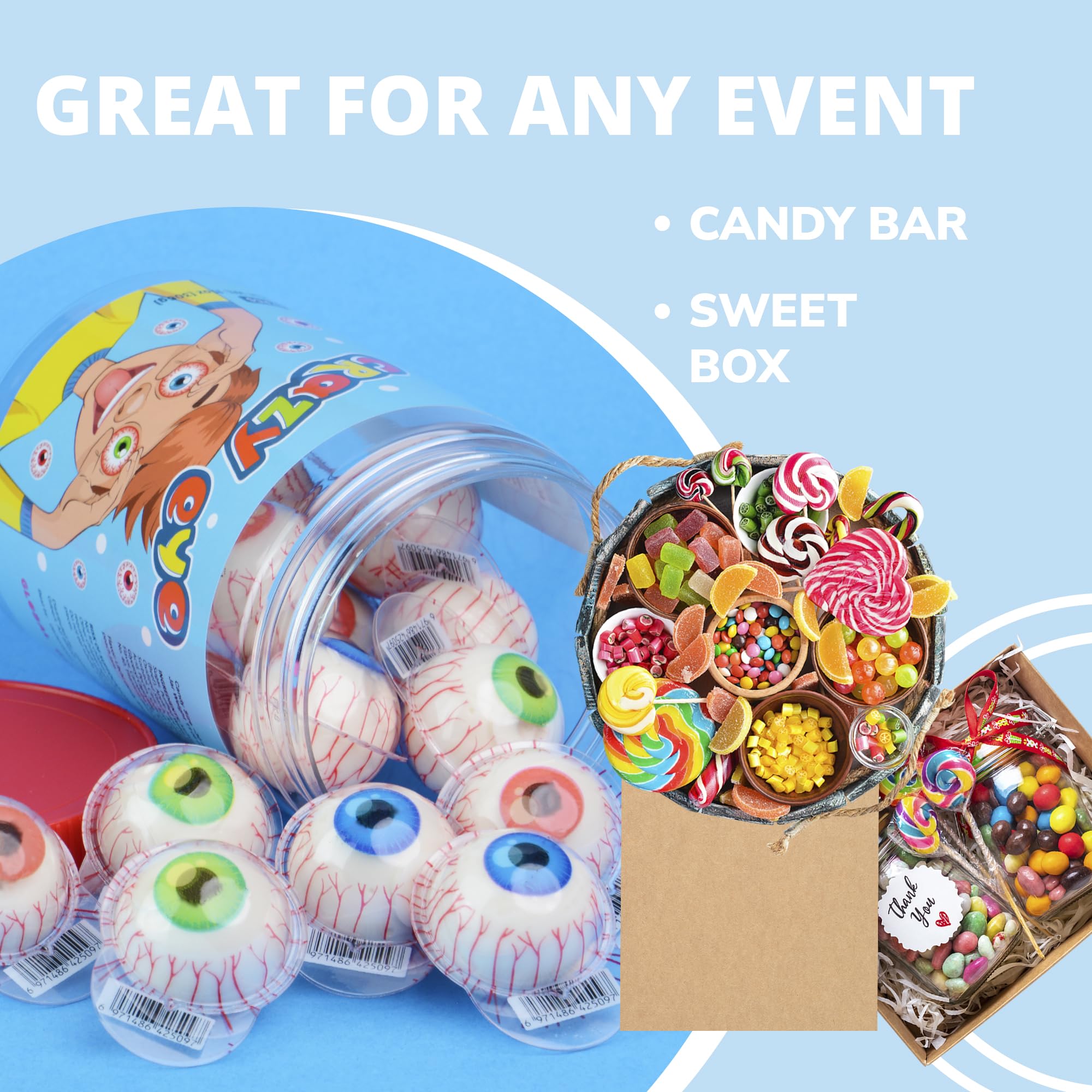 Mua Gummy Candy - Large Jelly Filled Gummies - Crazy Eye Gummy Candies ...