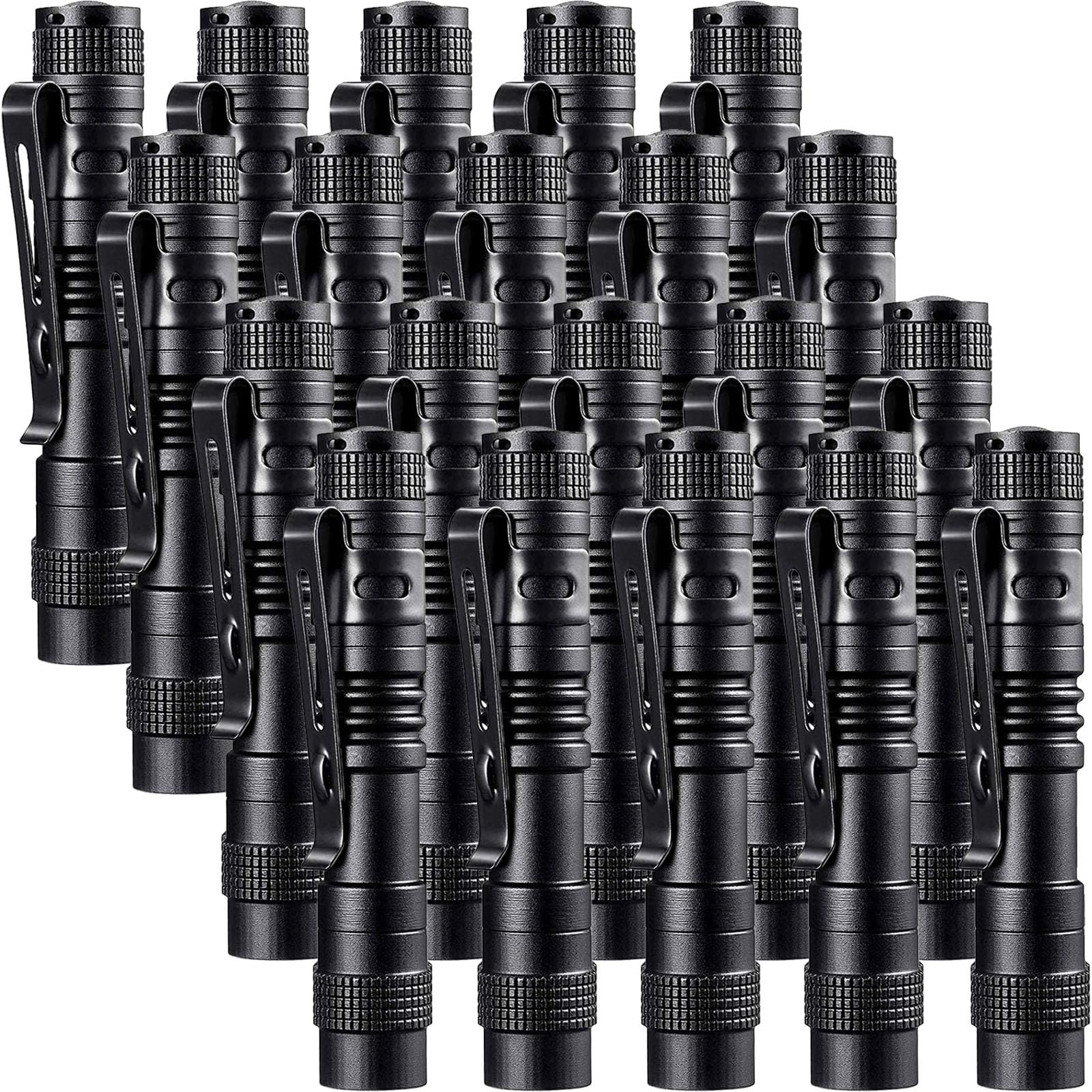 Beieverluck 20 Pack Pen Light Flashlight Mini Small Flashlight with ...