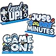 Amazon.com: Frienda 3 Pcs Video Games Party Decorations Wood Table ...
