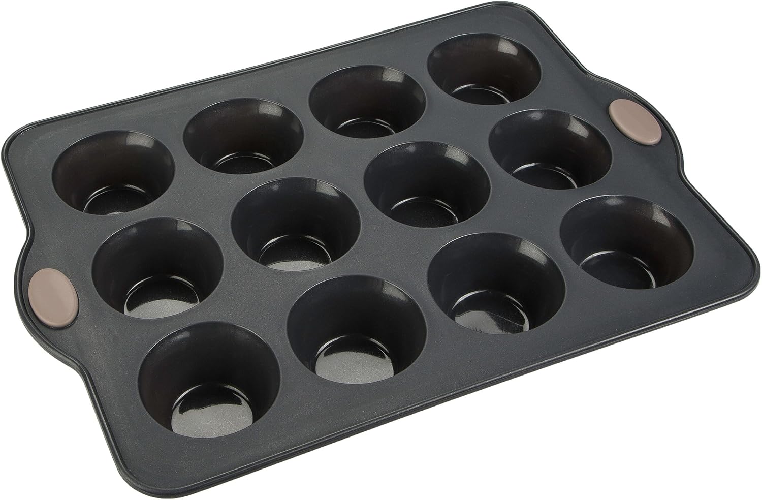 Levivo 12 muffin Baking Tray Silicone Muffin Baking Tin For 12 Muffins Levivo 12 muffin Baking Tray Silicone Muffin Baking Tin For 12 Muffins