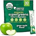 Amazon.com: Zena Nutrition Organic Super Greens Powder, 70+ Superfoods ...