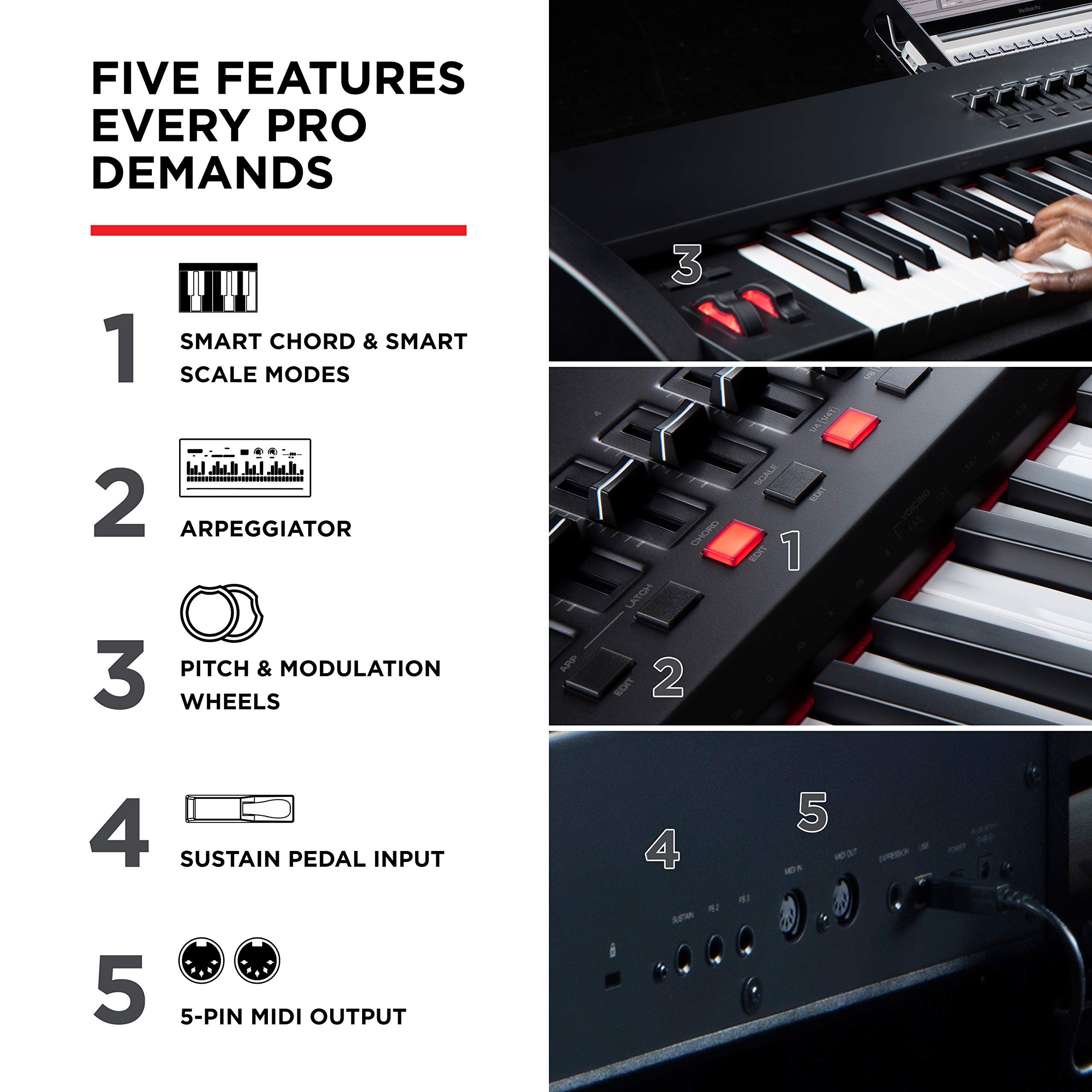 Mua M-Audio Hammer 88 Pro – 88 Key USB MIDI Keyboard Controller With ...