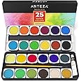Amazon.com: ARTEZA Watercolor Paint Set, 25 Water Colors with Brush ...