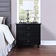 Amazon.com: Harper & Bright Designs Nightstand with 3 Storage Drawers ...