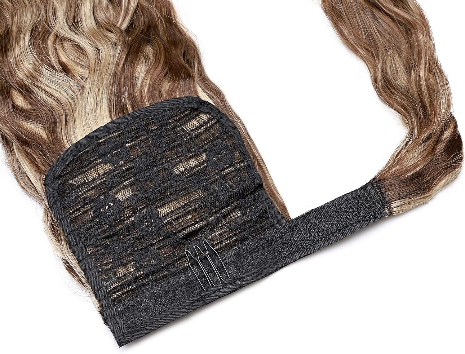 14 inch SEGO Ponytail Extension Human Hair Corn Wave 100% Real Remy [#4 ...