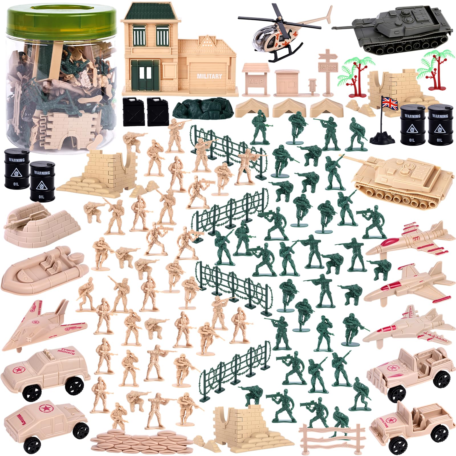 Mua 135PCS Army Men Military Set, Military Soldier Playset Army Men ...