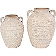 Amazon.com: Deco 79 Ceramic Decorative Vase Textured Centerpiece Vases ...