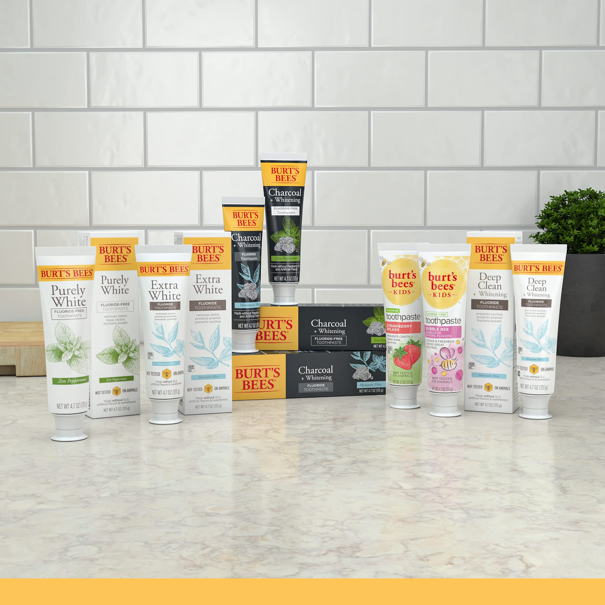 Mua Burt's Bees Kids Toothpaste, Natural Flavor, Fluoride Free, Bubble ...