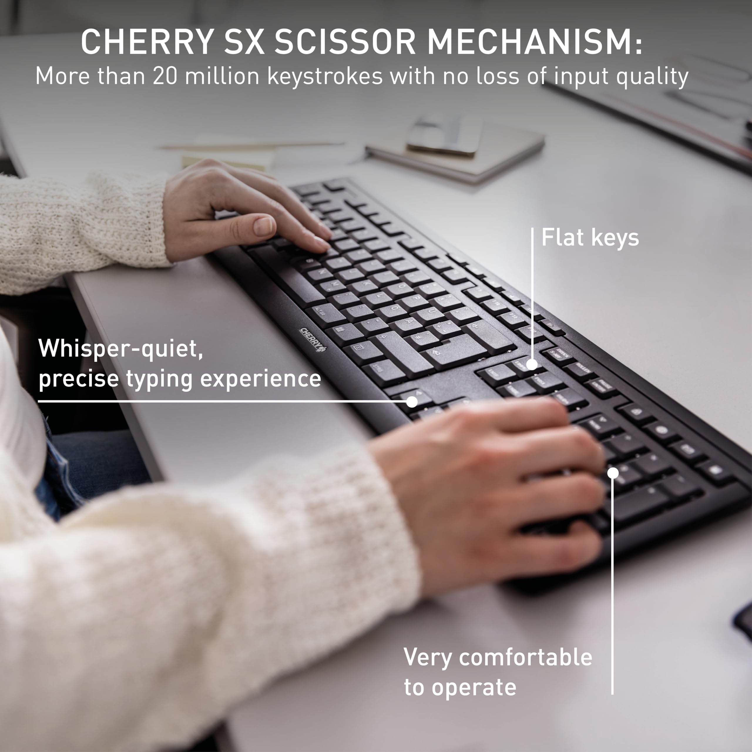 Mua Cherry Stream Wireless Keyboard with SX Scissors Mechanism, Slim ...
