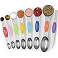 Amazon.com: Zulay Kitchen Stackable Magnetic Spoons Set of 8 - Dual ...