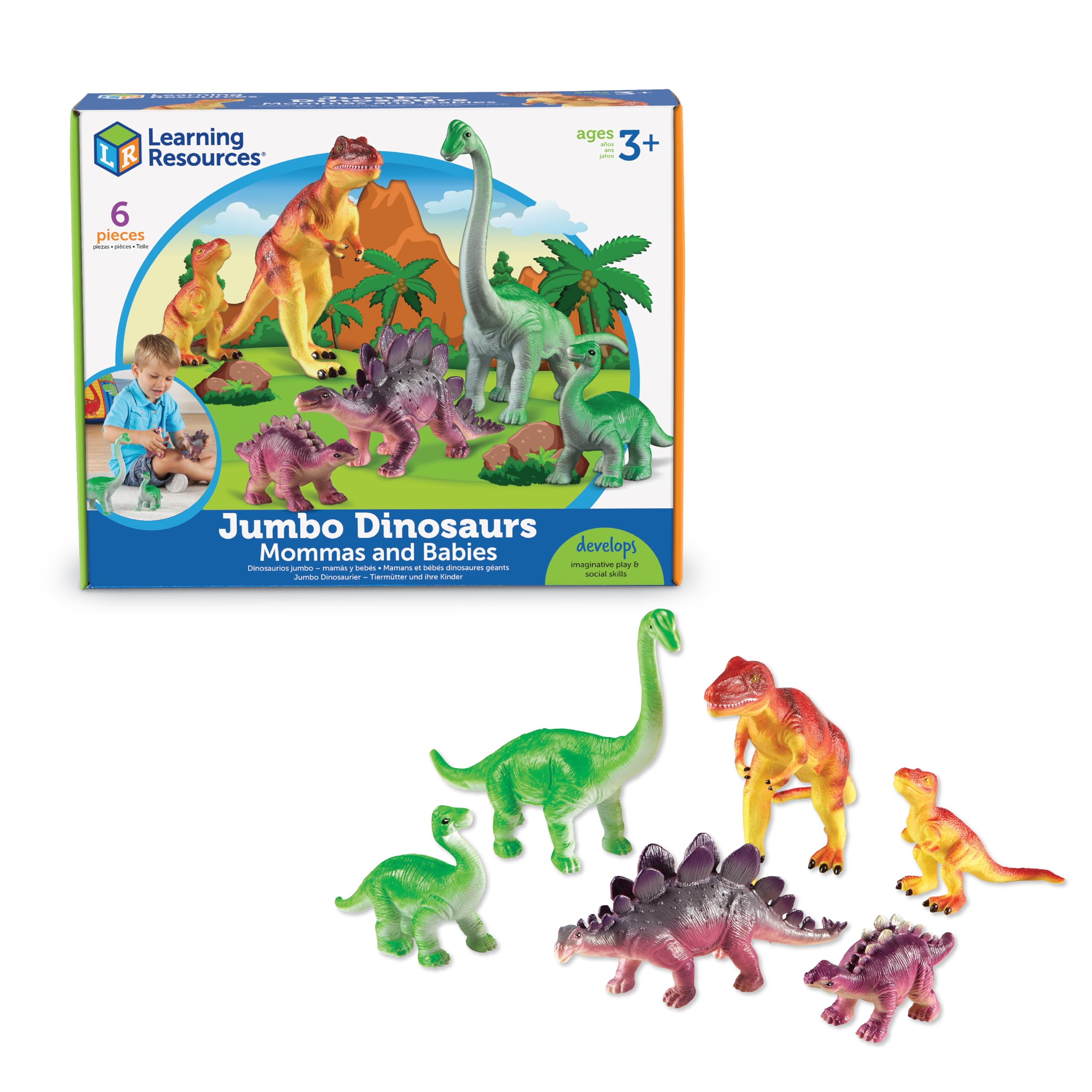 Mua Learning Resources Dinosaur Play Set 6Pc Ast trên Amazon Mỹ chính ...