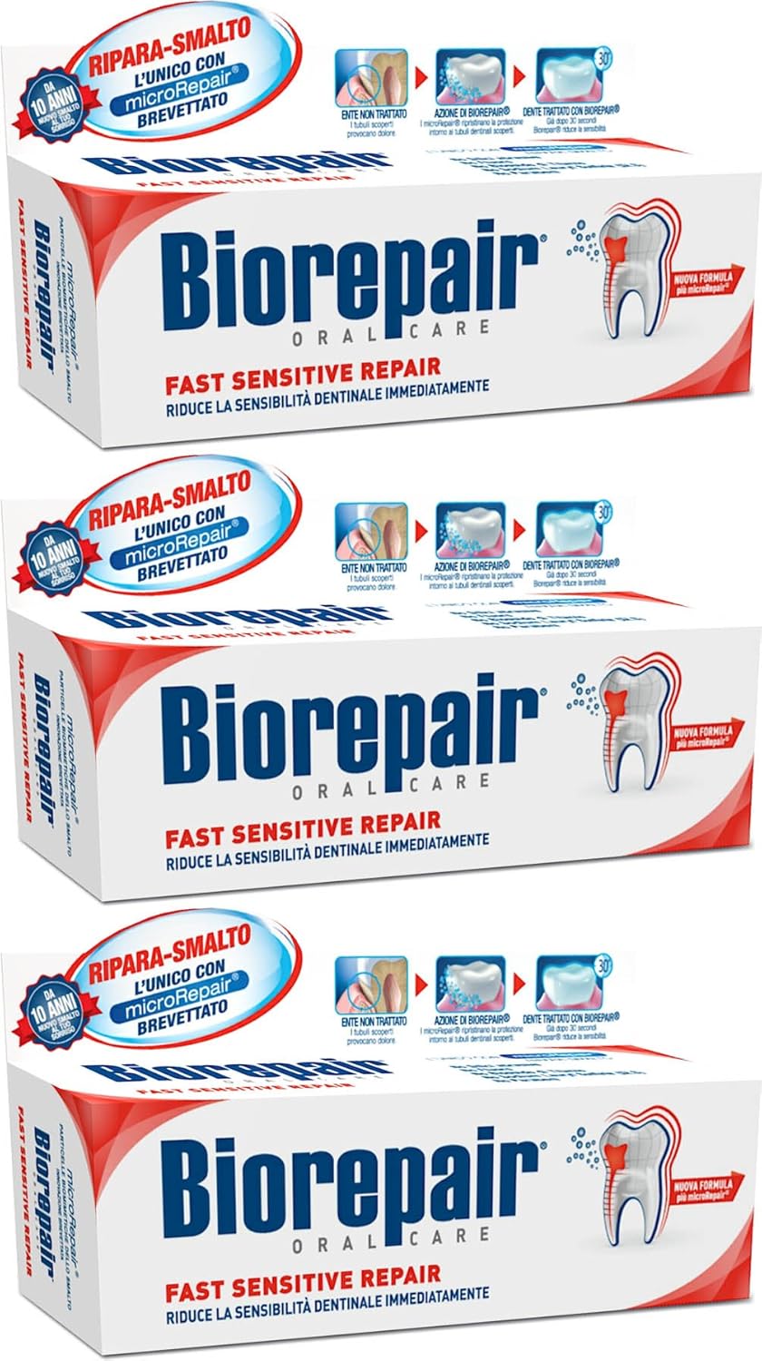 Amazon.com: Biorepair:"Fast Sensitive Repair" Toothpaste with ...