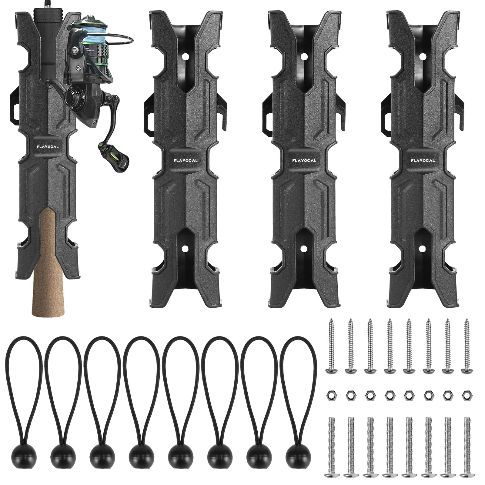 4 Pcs Mecha Boats Fishing Rod Holders,Wall Mounted Fishing Rod Holder ...