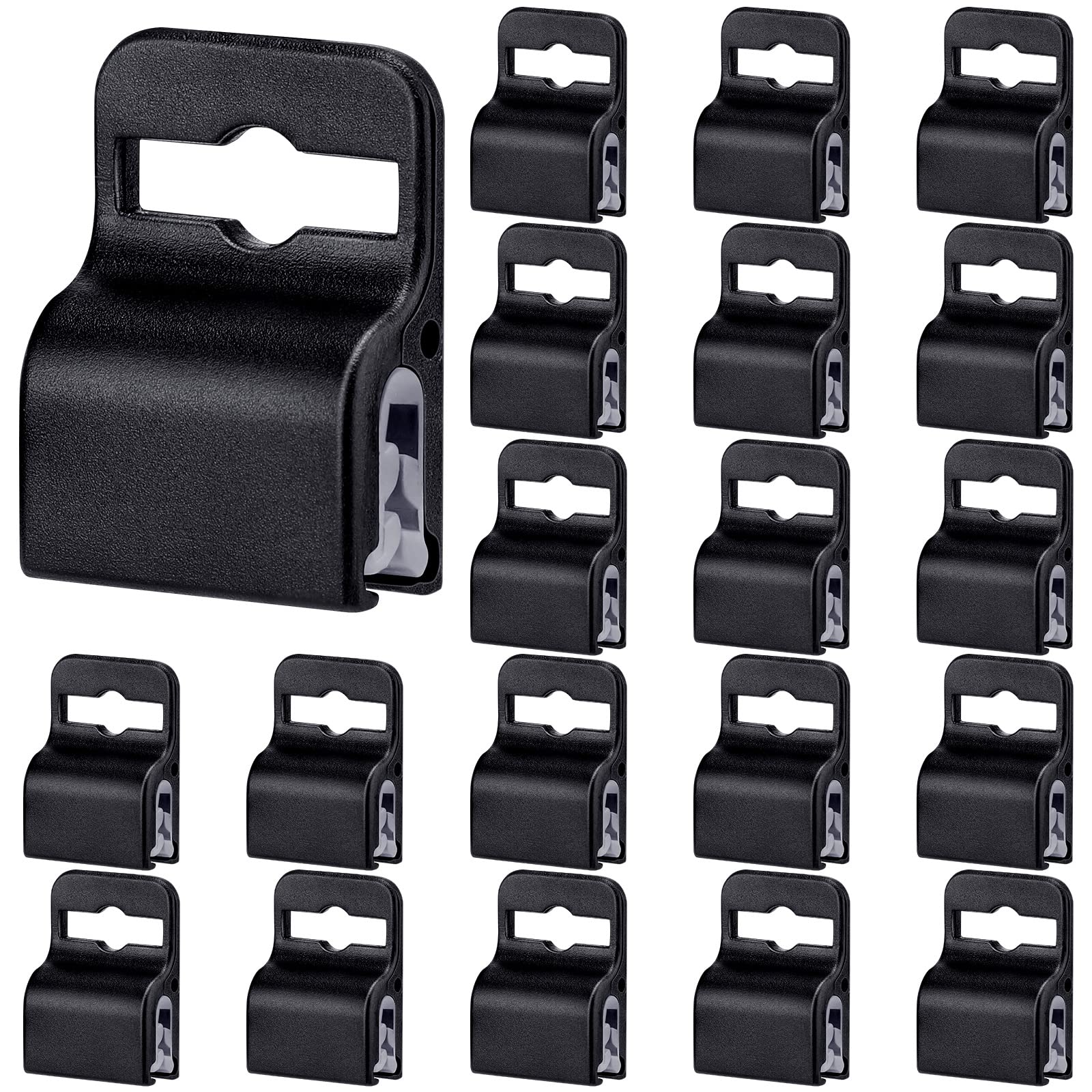 Mua Black Gripper Card Holder Clamps Black Swipe Card Holder Plastic ID ...