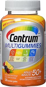 Centrum Multigummies Adult 50+ (130 Count, Cherry, Berry, Orange ...