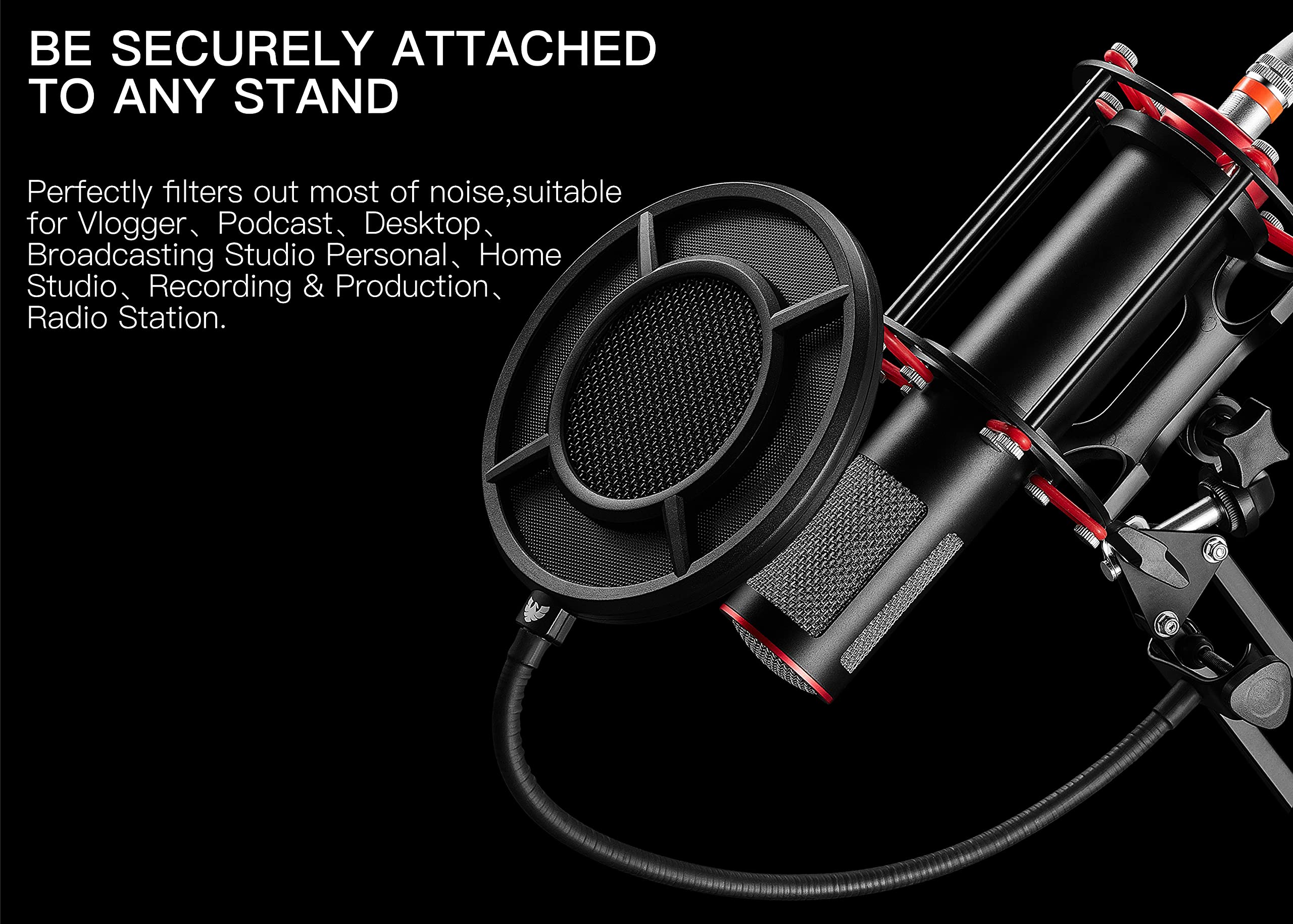 Mua Mic Pop Filter, Professional Metallic Mic Pop Filter Mesh for Blue ...