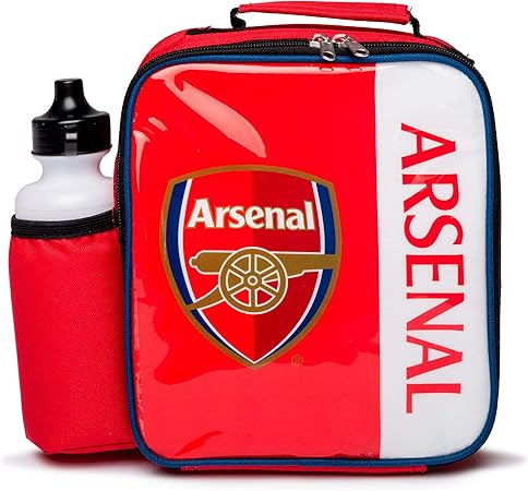 Arsenal FC Vertical Lunch Bag/Box and 600ml Bottle Set: Amazon.co.uk ...