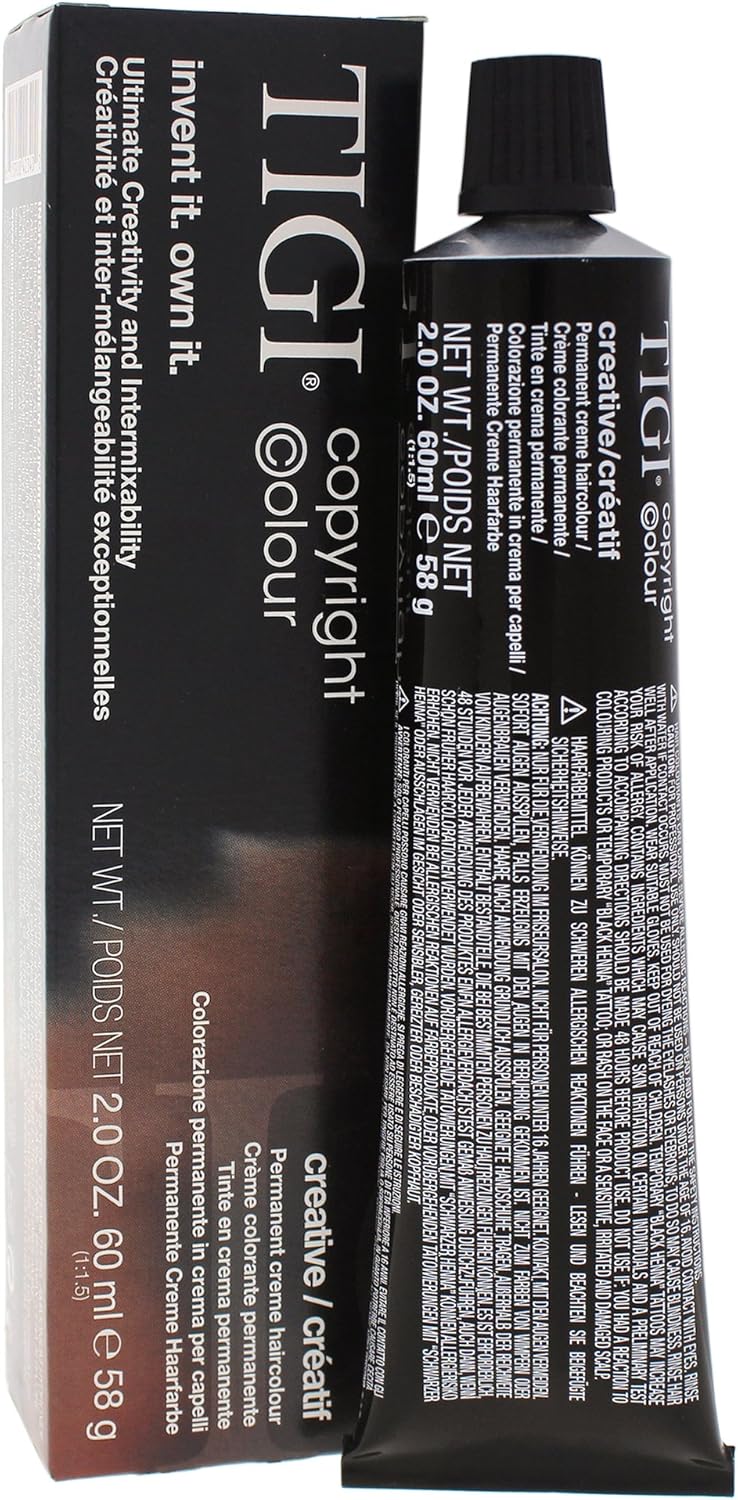 Tigi Copyright Colour CREATIVE Permanent Creme Hair colour 60ml 5/4 ...
