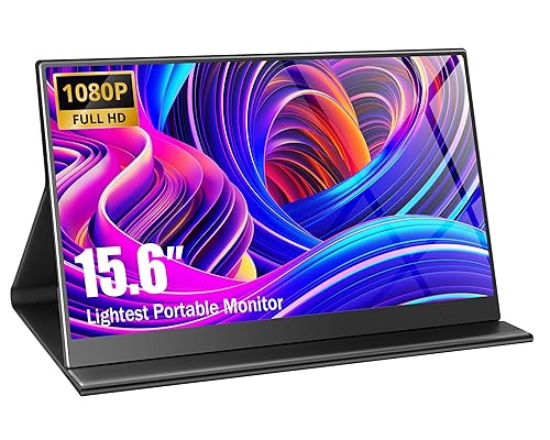 Portable Monitor Extremely Slim&Lightweight 15.6 Inch 1080P USB-C ...