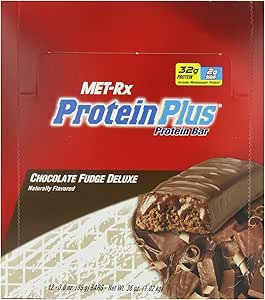 Amazon.com: MET-Rx Protein Plus Protein Bar, Chocolate Fudge Deluxe, 3 ...