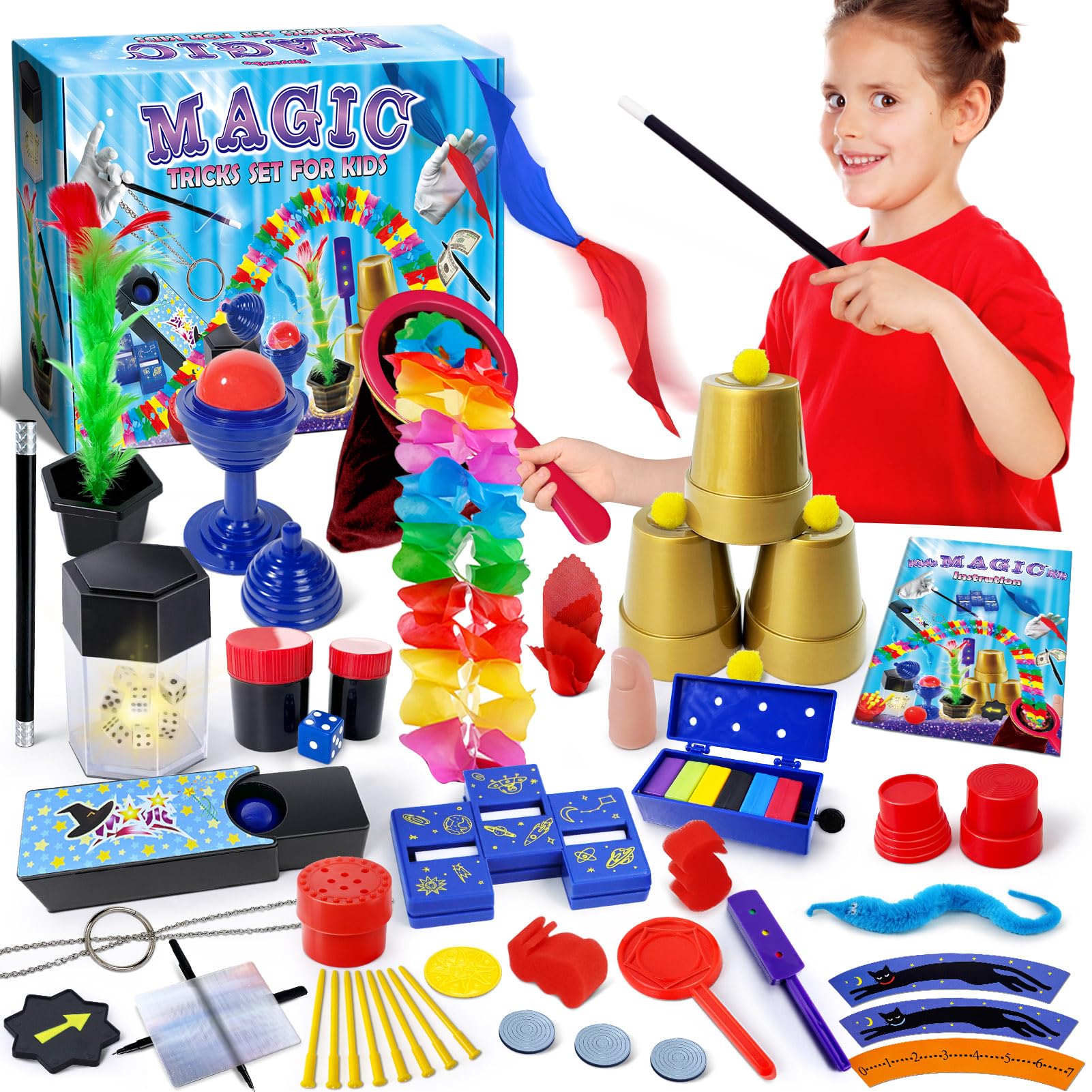 Heyzeibo Magic Kit - Upgarde Magic Set with Magic Wand, Magic Tricks ...