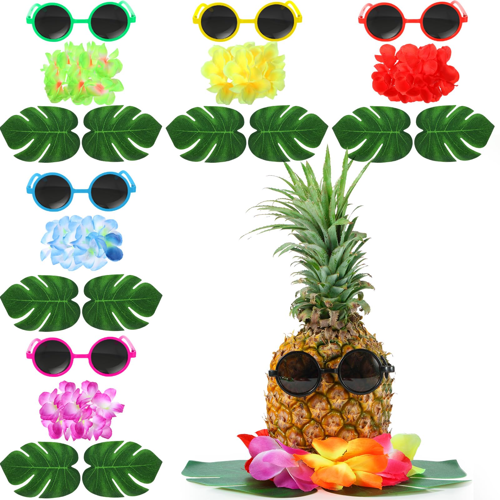 Rotatingpals 6 Sets Christmas Pineapple Table Centerpieces Luau Party ...