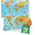 Amazon.com: Waypoint Geographic World ScrunchMap, Portable, Easy-to ...