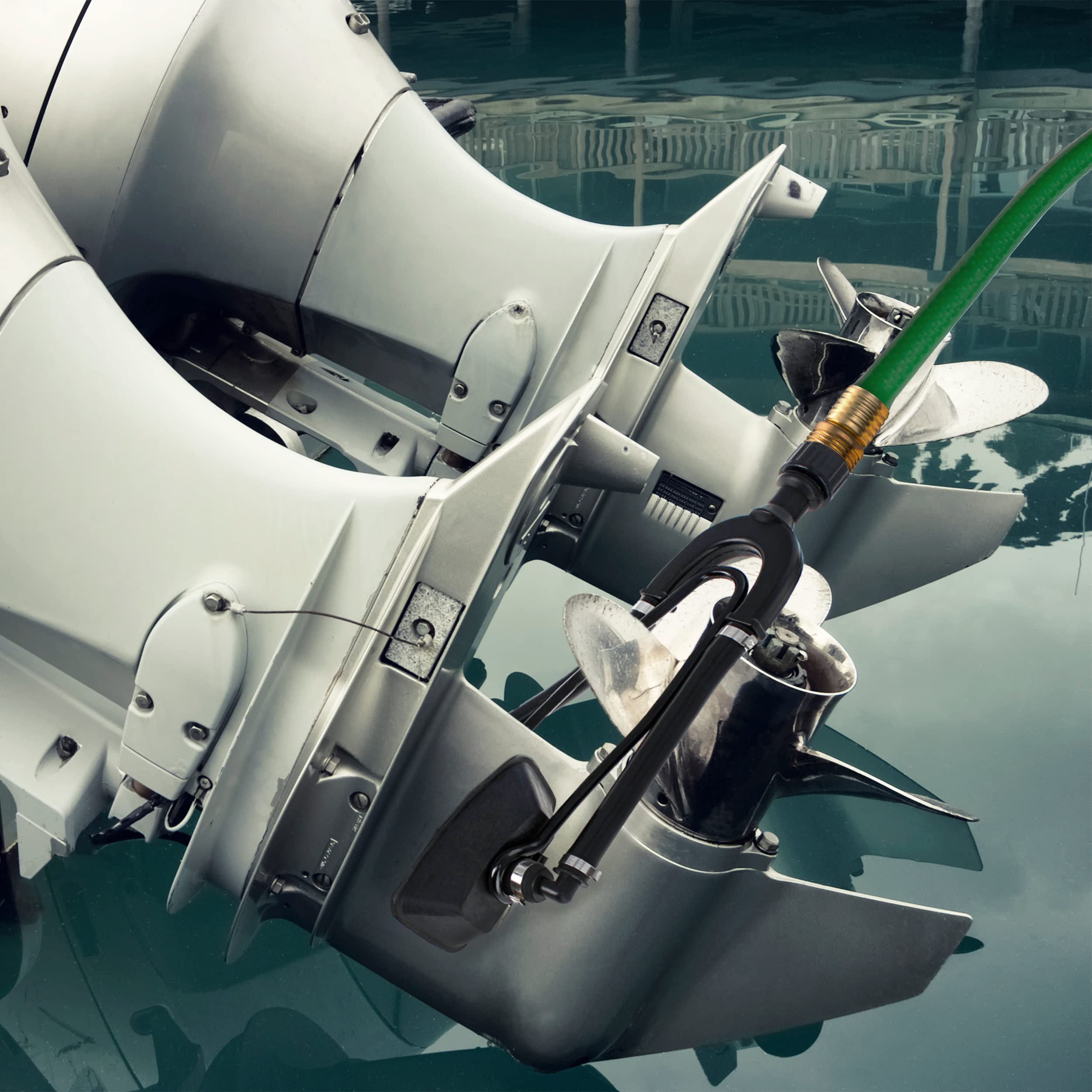 Mua Dual Water Feed Boat Motor Flusher Rectangular Cup Muffs with Hose ...